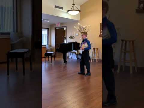 Kellen’s first piano recital