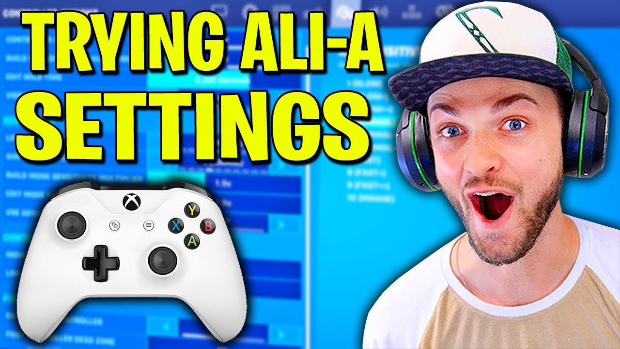 I Copied Ali-a's Settings in Fortnite and this happened.. (best ...