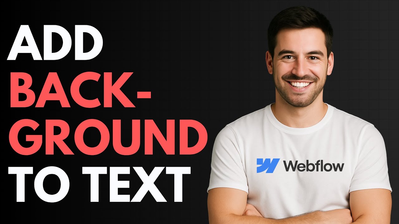 How to Add Background to Text in Webflow [QUICK GUIDE] - YouTube