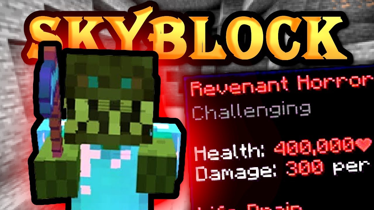Hypixel SkyBlock [60] Defeating the REVENANT HORROR Boss - YouTube
