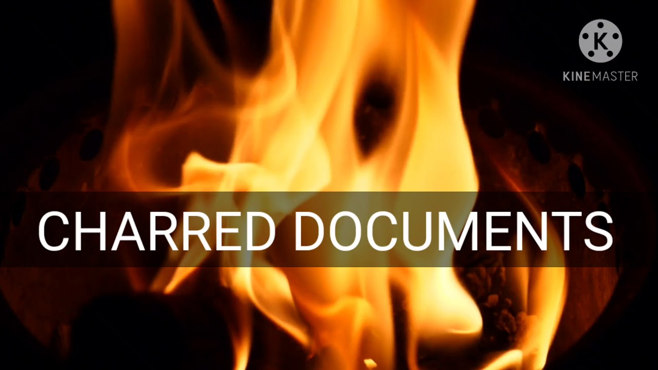 forensics examination of charred document - YouTube