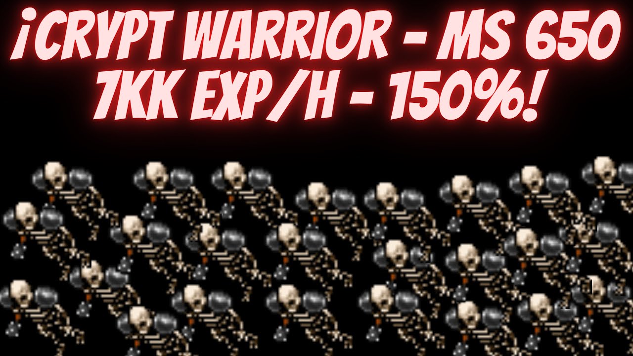Crypt warrior Hunt MS 650 solo Tibia - YouTube
