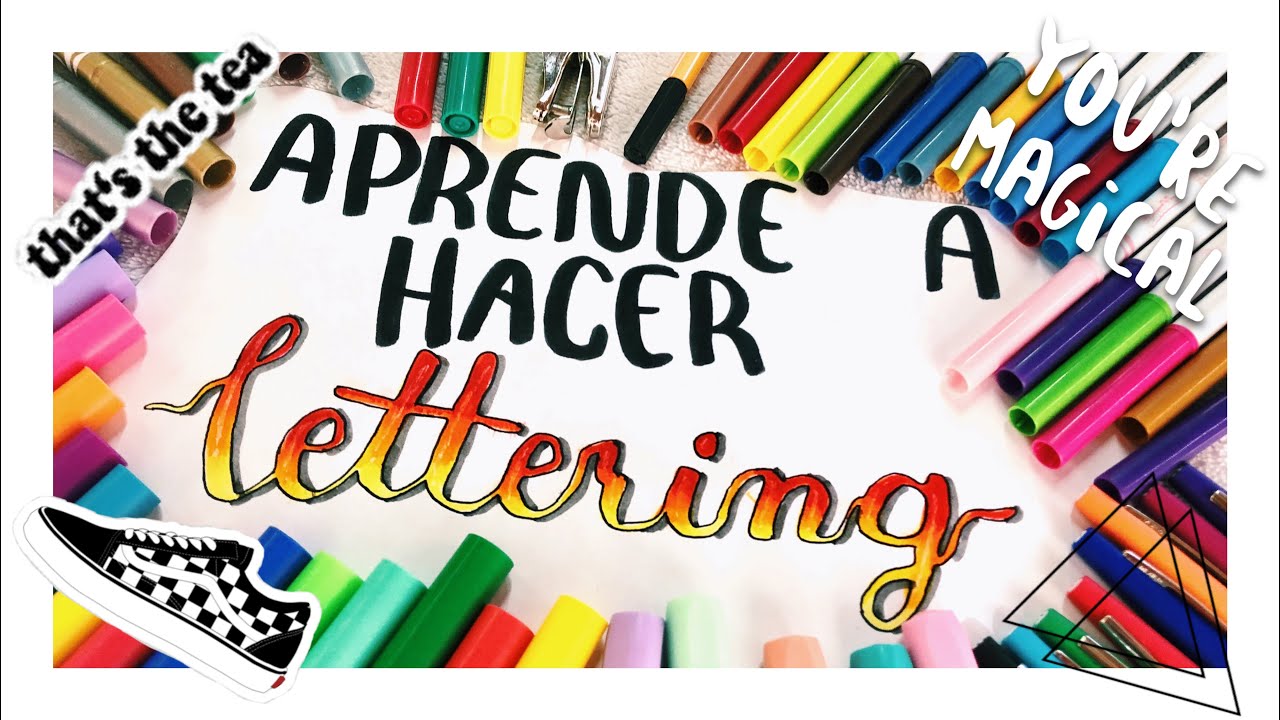 COMO HACER LETTERING 😱 1 SOLO PASO/Notes Beautyfull - YouTube