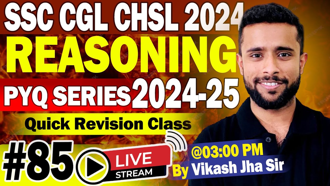 SSC CGL & CHSL 2024 || Part #85 Strategy to Score Hight || Quick Revision Class By Vikas Jha Sir ...
