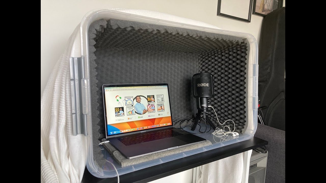 Estudio de grabación casero para podcast - YouTube
