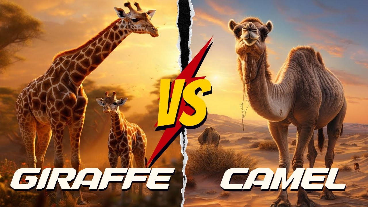 Giraffe vs Camel: Who Wins in the Ultimate Animal Showdown? - YouTube
