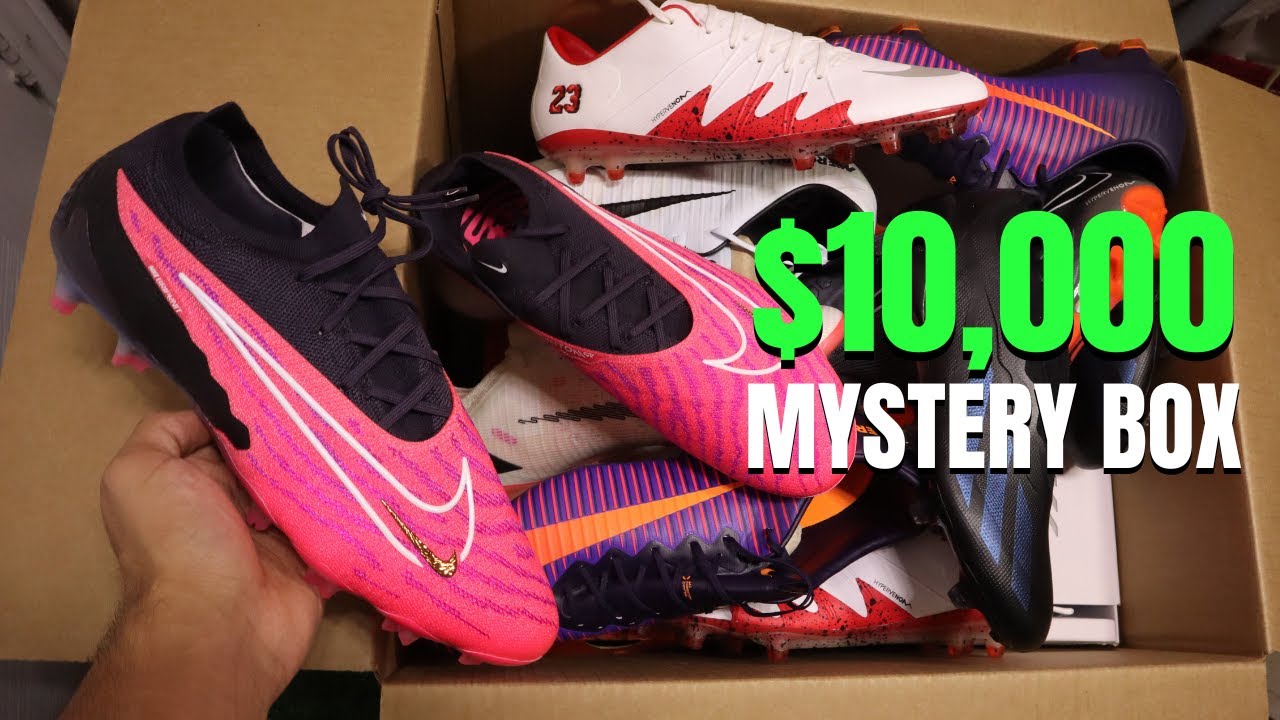 $10,000 Mystery Box Football Boot Unboxing! - YouTube
