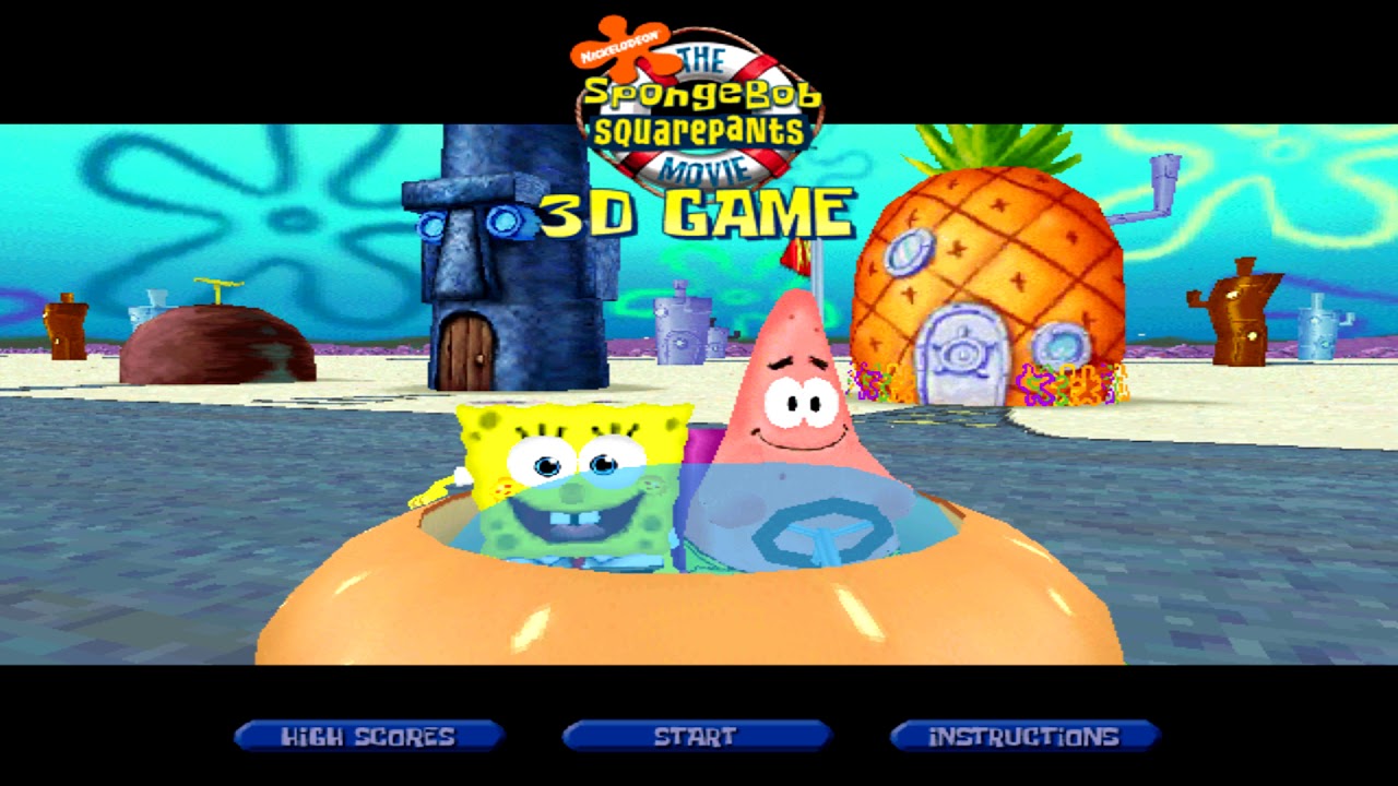 SpongeBob SquarePants 3D Movie Game Soundtrack - Title Screen - YouTube