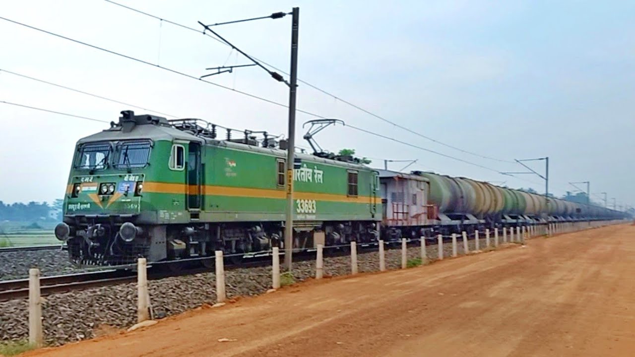 Indian Railways Electrification | Odisha Train Journey | Amarda Road ...