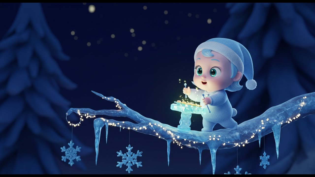 Snowflake Symphony on Icicle Strings | Nursery Rhyme for Toddlers Sing ...