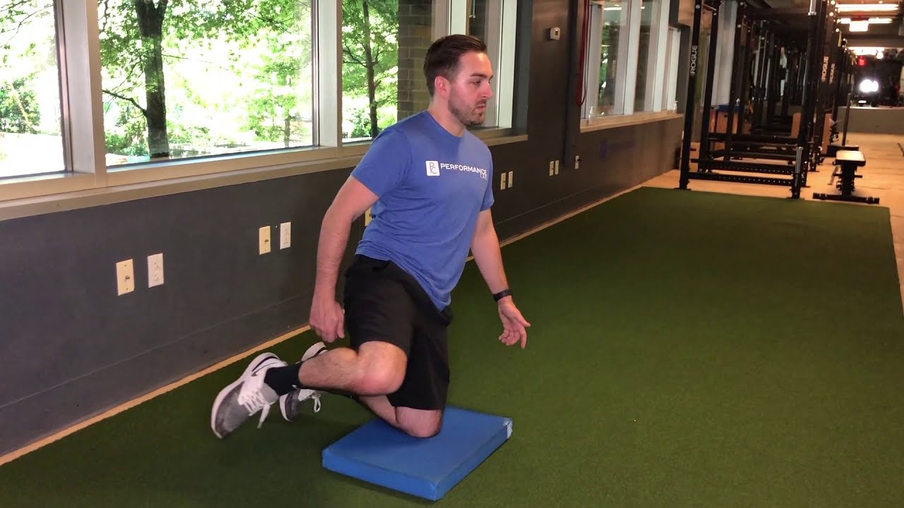 Kneeling Hip Swings - YouTube