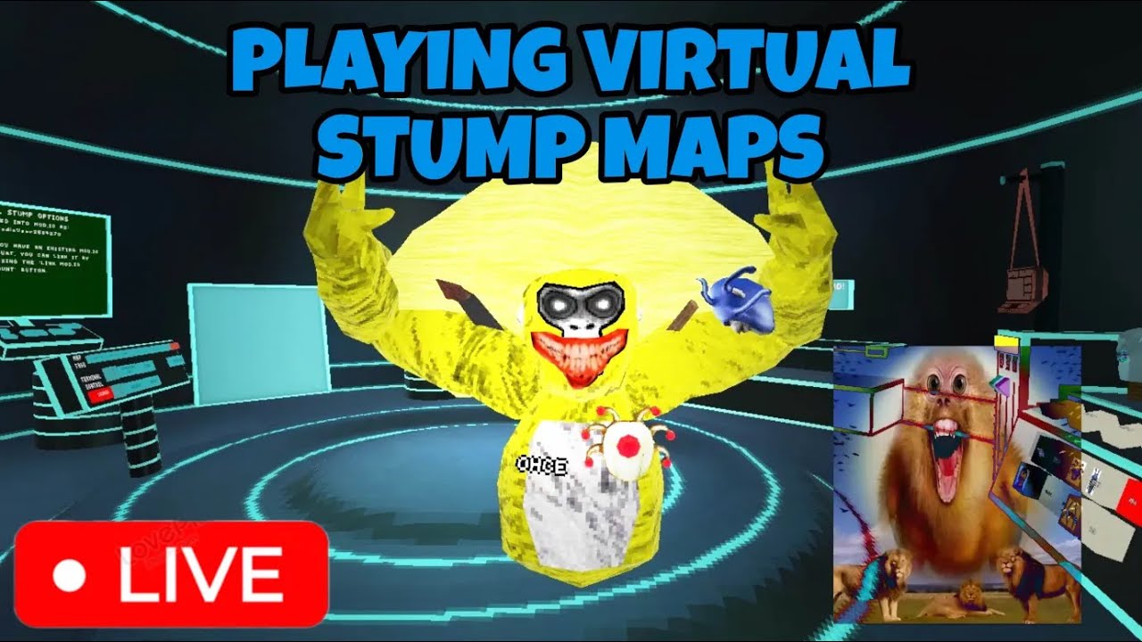 Live - Playing Virtual Stump Maps (not a fanlobby) - YouTube