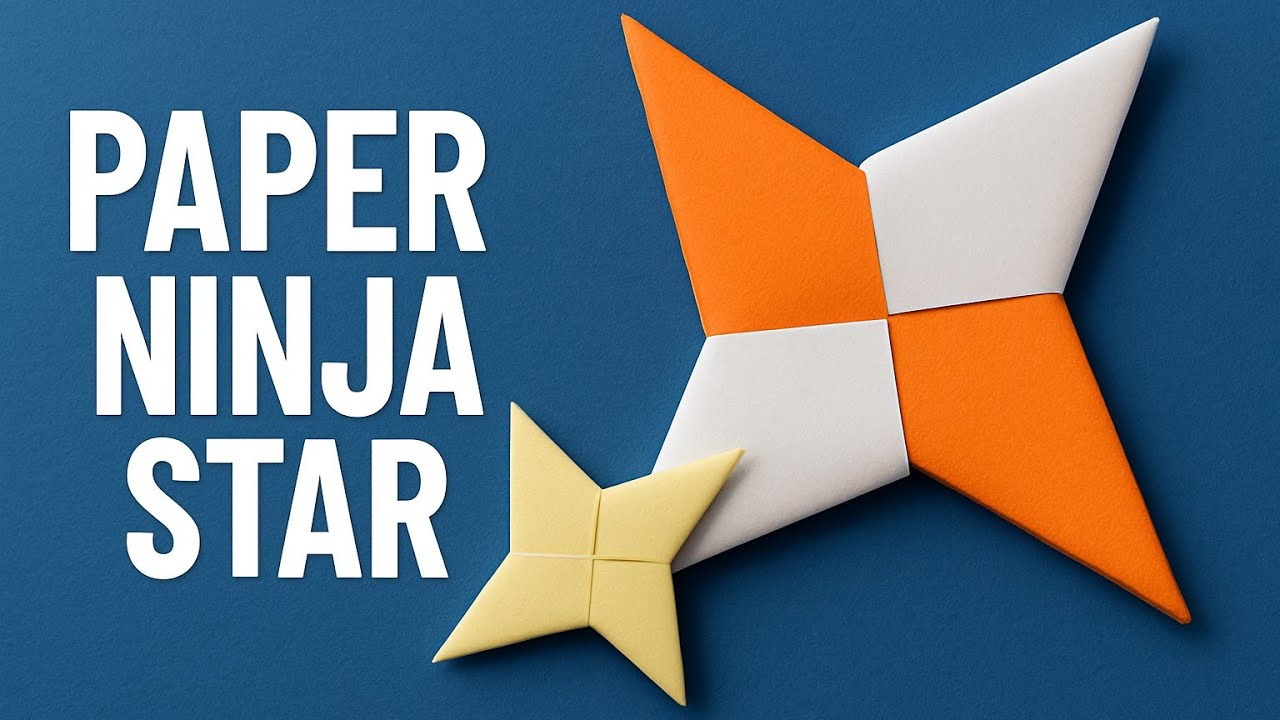 Paper Ninja Star | Ninja Star Origami | पेपर निंजा स्टार - YouTube