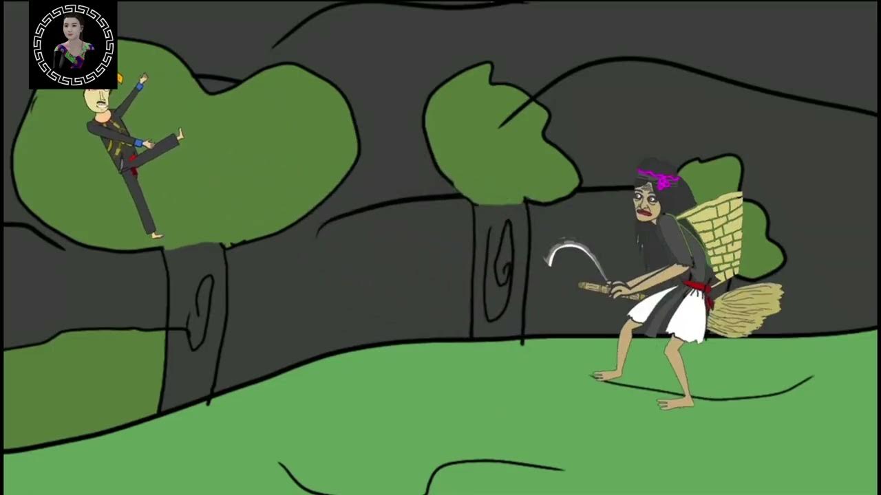 Niam tais poj dab cartoon 2d Funny part 1 - YouTube