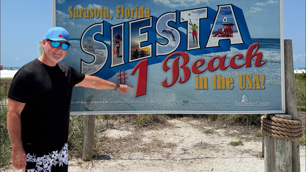 4K! Walking Siesta Key Beach Voted #1 Beach in the USA - YouTube