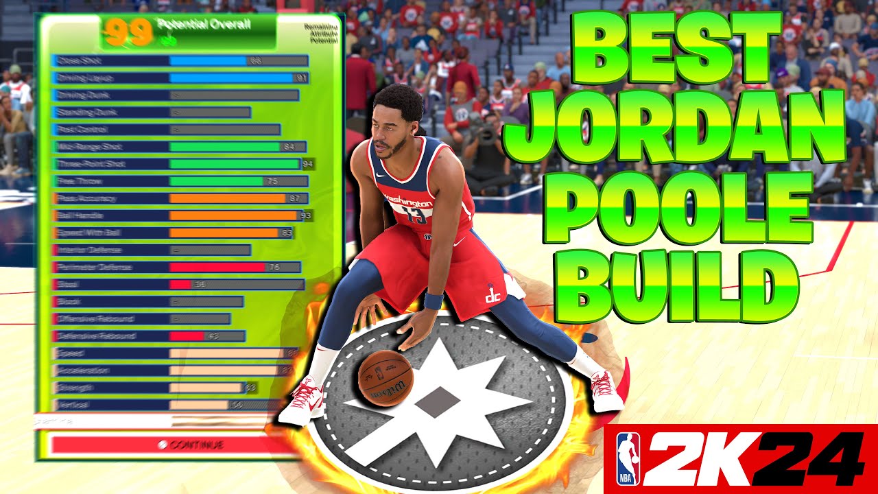 UNSEEN GUARD BUILD ON NBA 2K24 NEXT GEN | JORDAN POOLE BUILD!!!! - YouTube