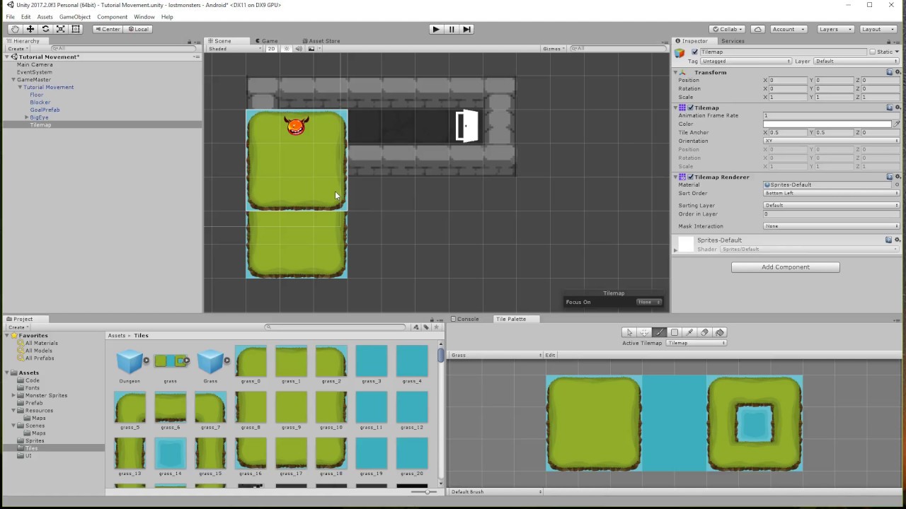 Unity Tilemap Palette Hinzufügen Tutorial Youtube