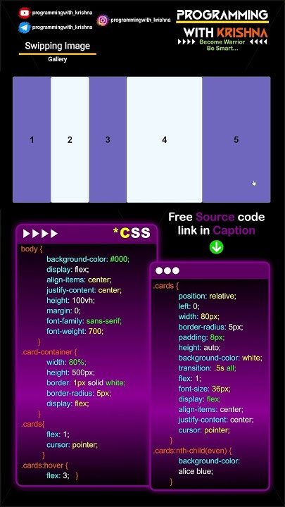 Image Gallery Html Css Js Programmingwithkrishna Html Css Cssanimation Js Javatutorial 0374