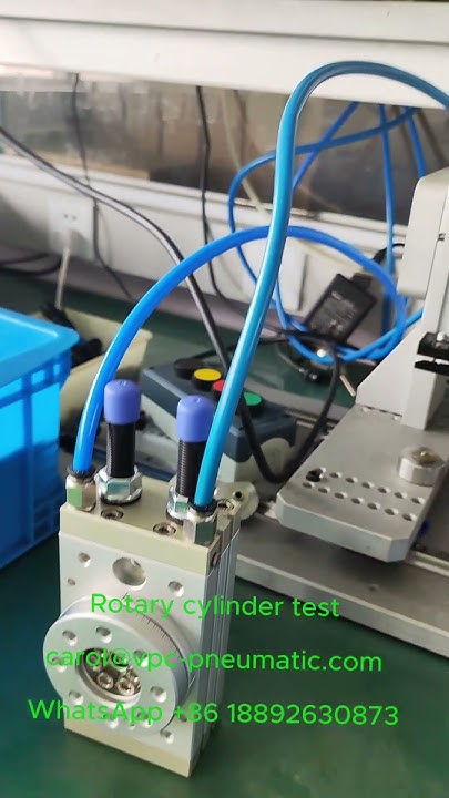 Pneumatic rotary cylinder test #pneumatic #aircylinder # ...