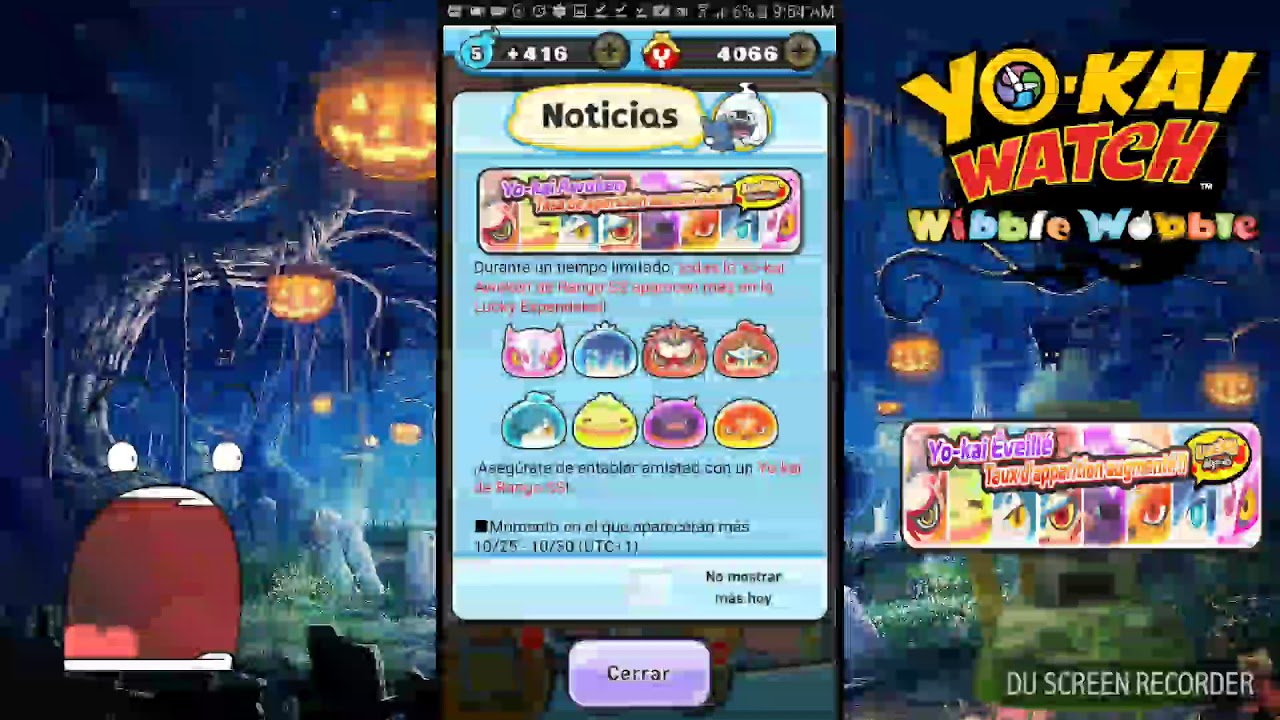 Yokai Watch Wibble Wobble Español Todos los Awoken en la Lucky!!! - YouTube
