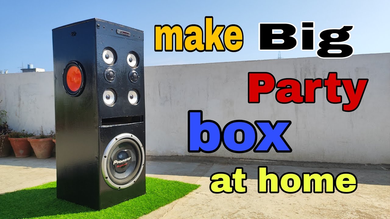 how to make a big party box at home || party box kaise banaye - YouTube