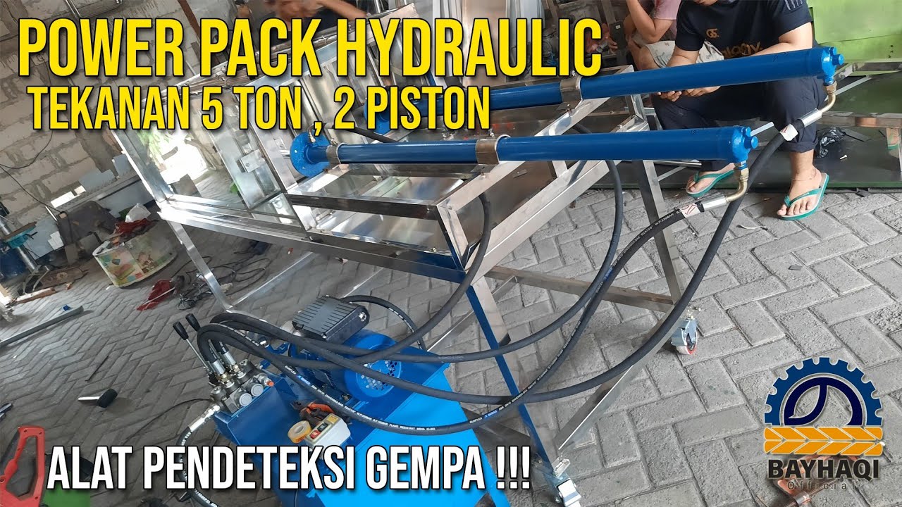 Power Pack Hydraulic Simpel (Tekanan 5 Ton 2 Piston) Untuk Alat ...