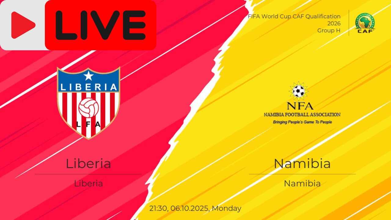 Namibia vs Liberia - FIFA World Cup qualification live football - YouTube