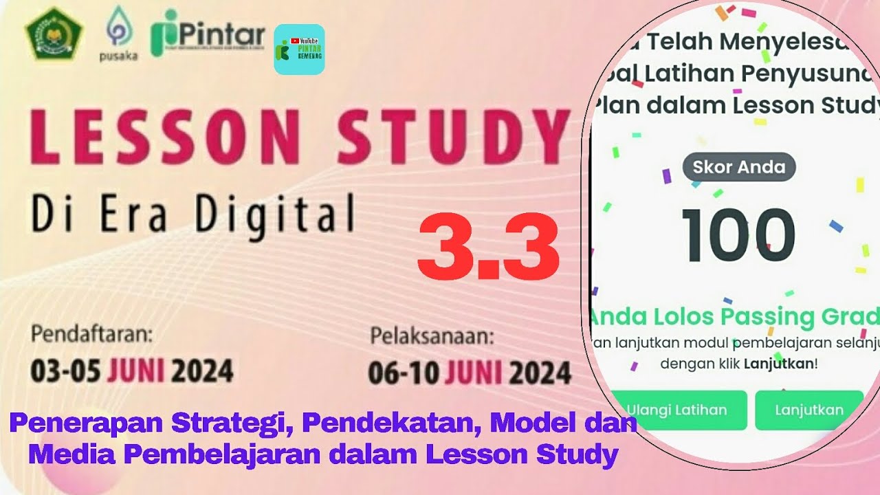 3.3 Penerapan Strategi, Pendekatan, Model dan Media Pembelajaran dalam ...