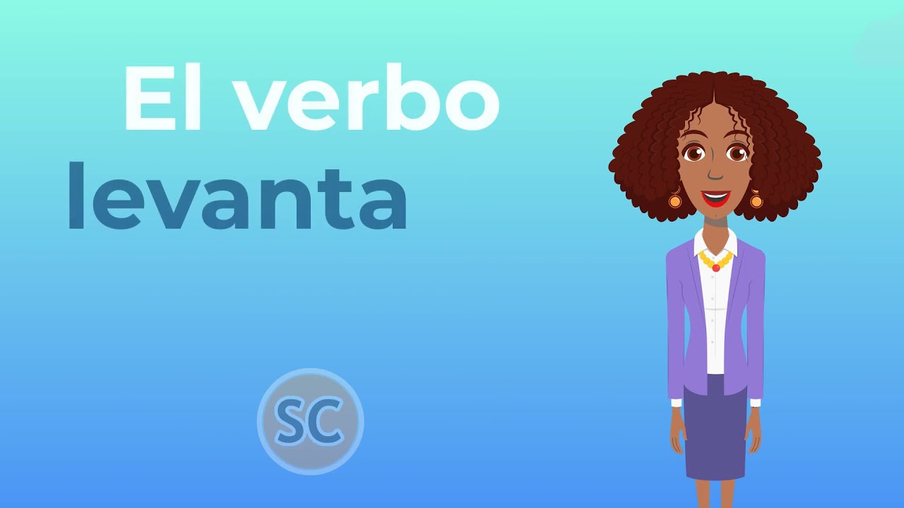Spanish conjugation - El verbo reflexivo levantarse - To get up in ...