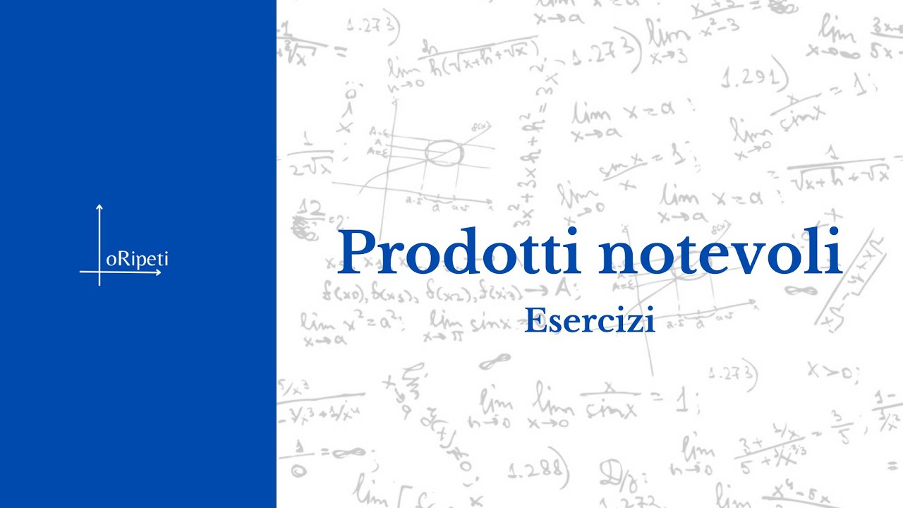 PRODOTTI NOTEVOLI - ESERCIZI - LoRipeti - YouTube
