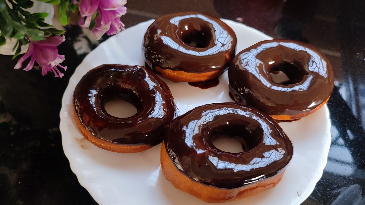 Eggless Donuts Recipe | Chocolate Donuts Recipe| Soft Fluffy Easy ...