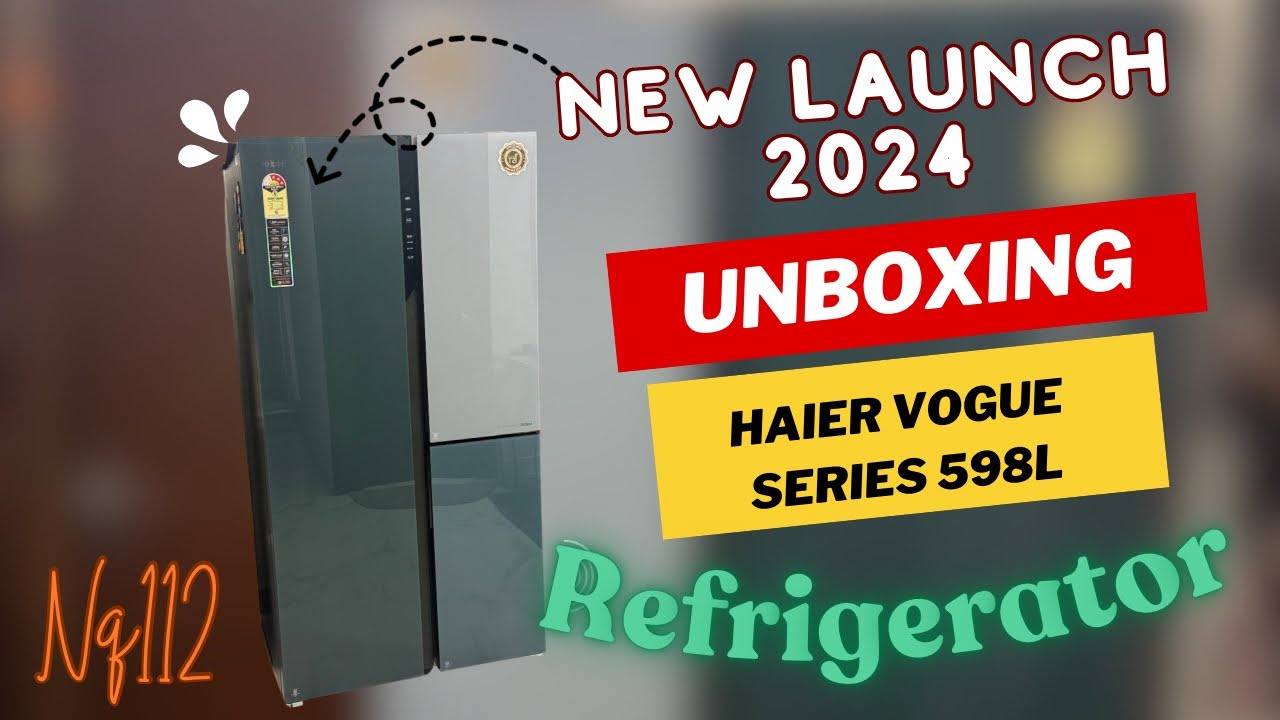 Unboxing & Review: Haier Vogue 3Door Convertible Colourful Glass Door ...