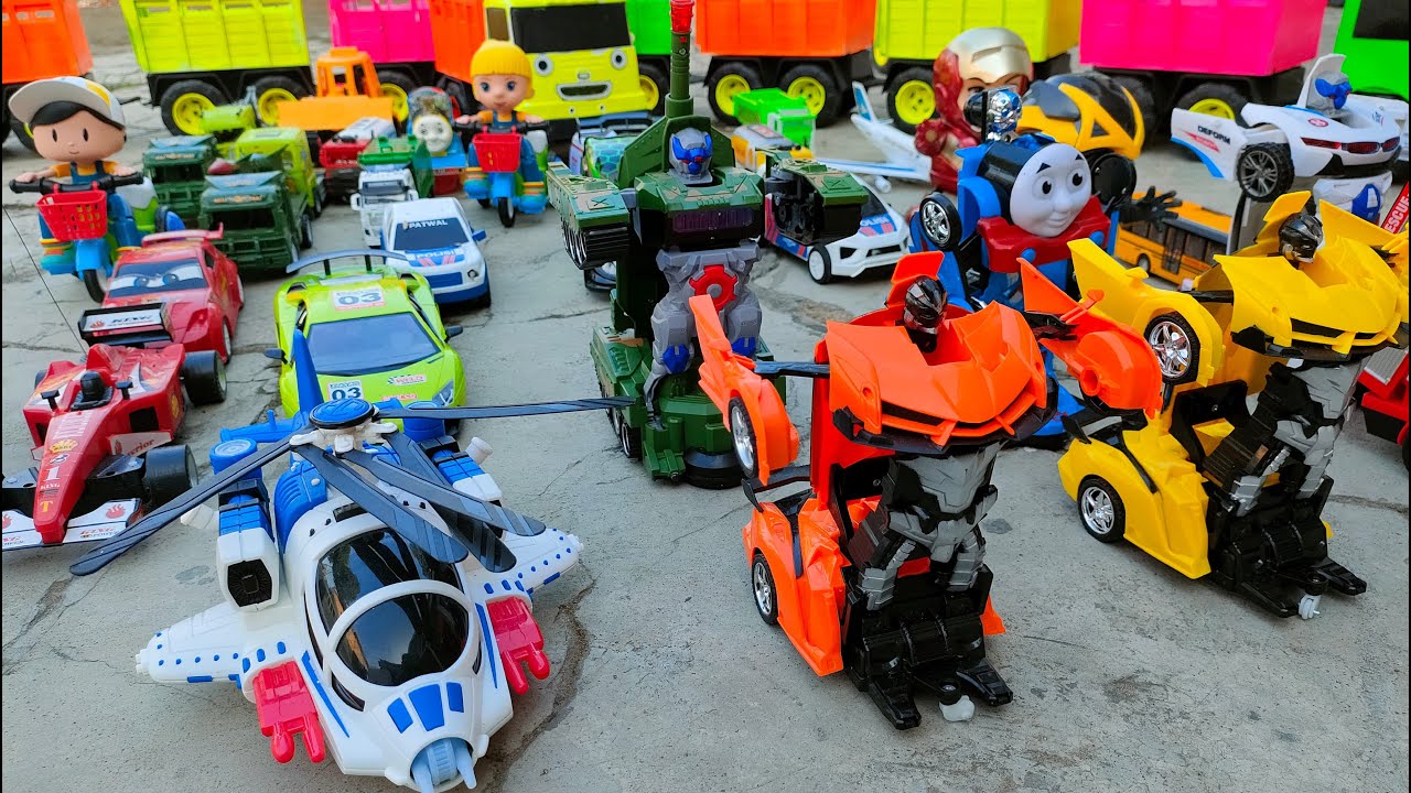 Mobil Truk Angkut Mobil Mobilan Bus Robot Remote Control Car RC Truck ...