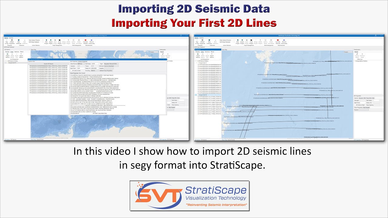 2D Seismic Line Import - YouTube