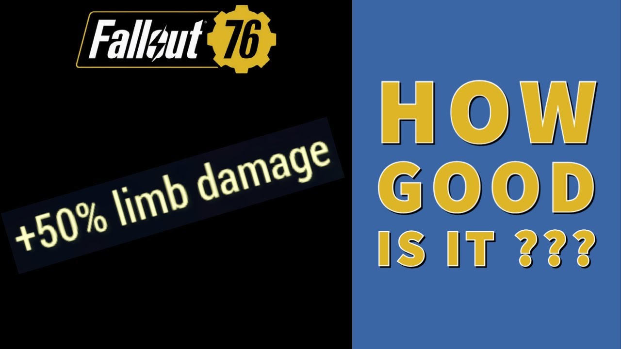 +50% Limb Damage - How Does It Work? Will It Increase Damage? - Fallout ...