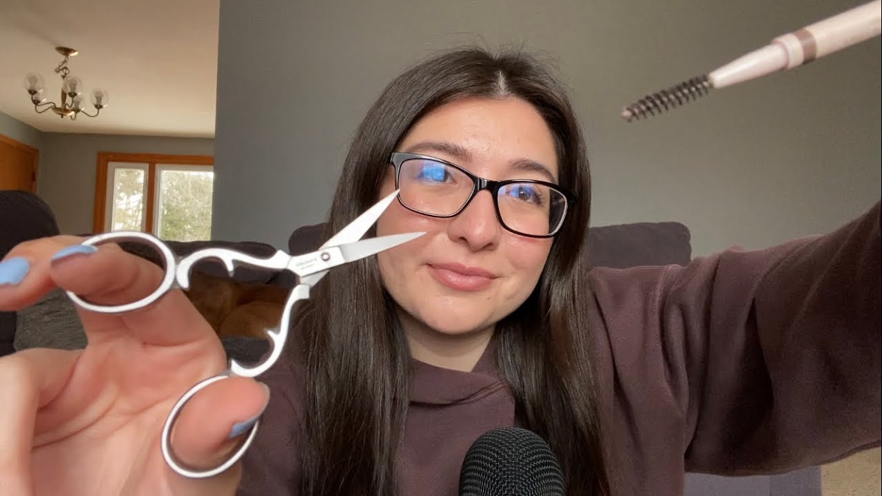 ASMR DOING YOUR EYEBROWS| up close personal attention - YouTube