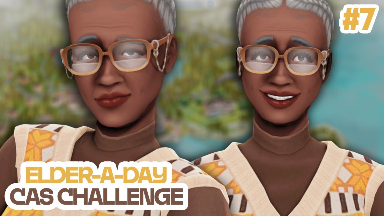 Elder-A-Day CAS Challenge - Day #7 📚...(Sims 4 Create-A-Sim) - YouTube