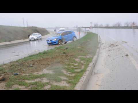 MALKARA YOLU 12. KM DE TRAFİK KAZASI 1 YARALI