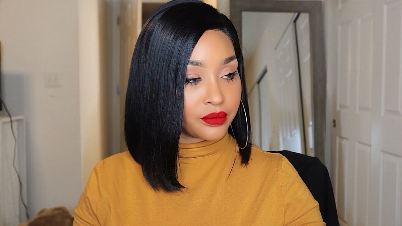GORGEOUS NATURAL LOOKING BOB| FT. OXEYE GIRL HAIR - YouTube