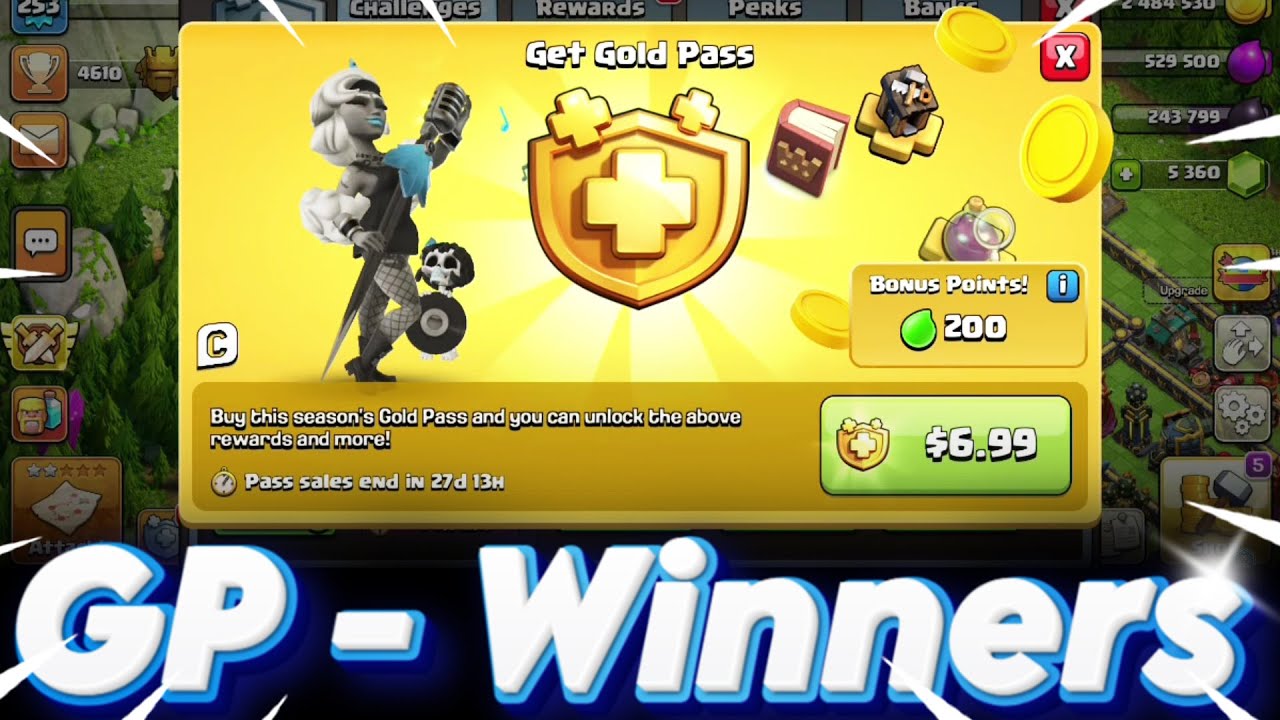 3x Gold Pass Giveaway Winners - Clash of Clans (தமிழ்) - YouTube