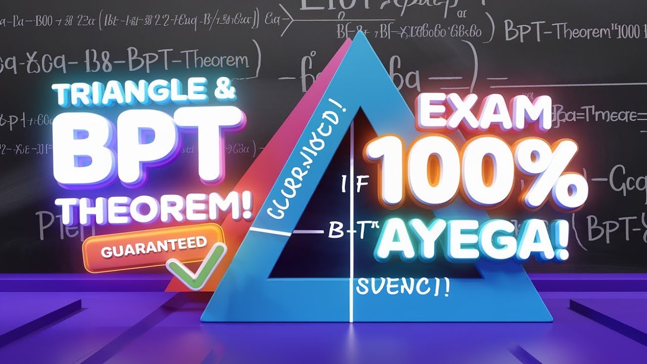 PYQs on Similar Triangles & BPT Theorem | Most Important Questions ...