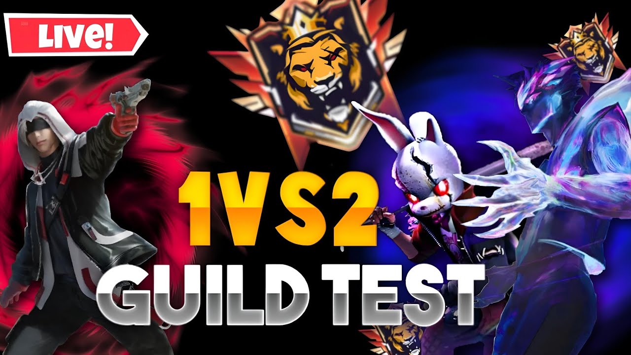 🔴1VS2 HARDEST GUILD TEST ON LIVE🤩 - YouTube