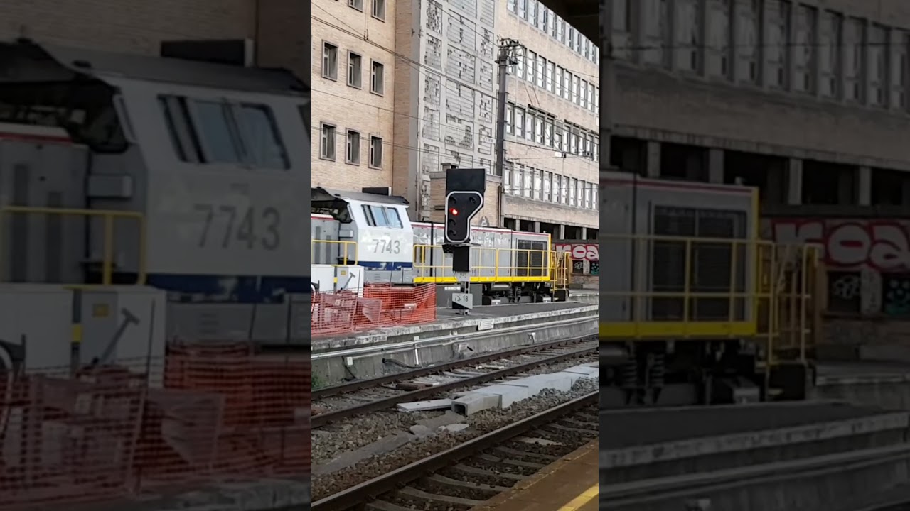SNCB/NMBS Class 77 (HLD 77) 7743 shunting at Brussels Midi Station on ...
