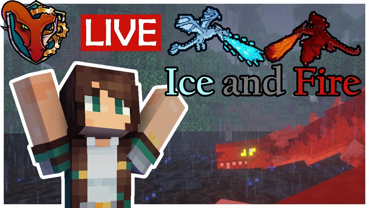 Hunting Dragons in Minecraft Ice and Fire Mod! DragonForgeSMP - YouTube