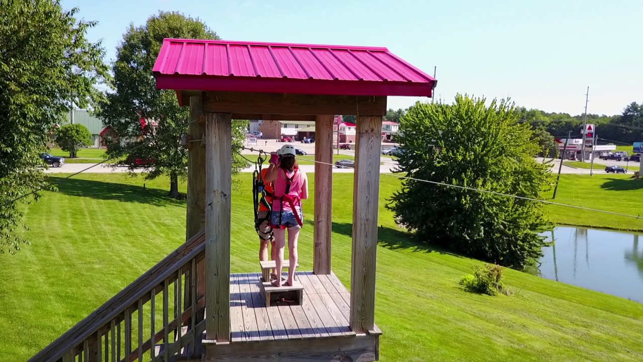 Santa's Lodge zipline tour 2017 - YouTube