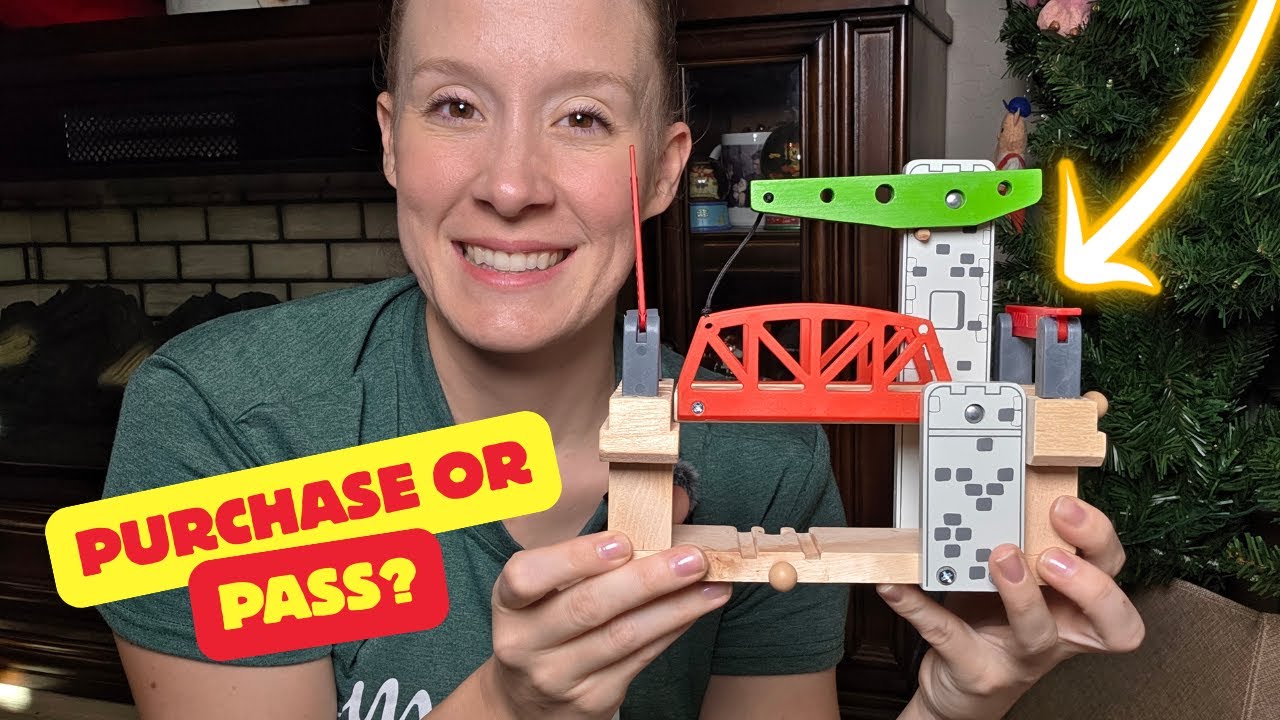 SainSmart Jr. Wooden Train Bridge Review 🌉 Moveable Lift for Kids ...