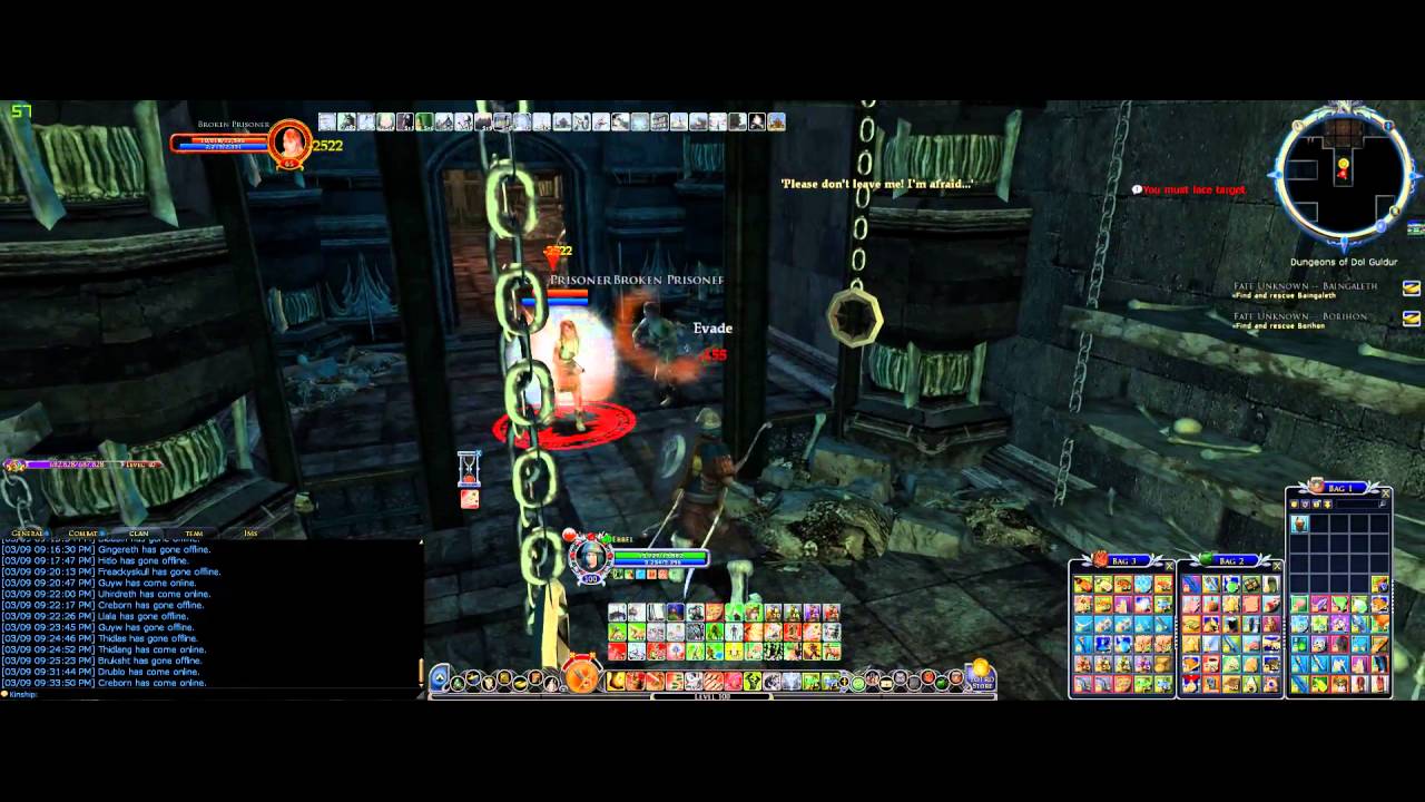 LOTRO Dungeons of Dol Guldur North Wing solo - YouTube
