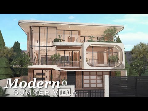 Bloxburg: Modern Summer Villa | Roblox Bloxburg | Speedbuild