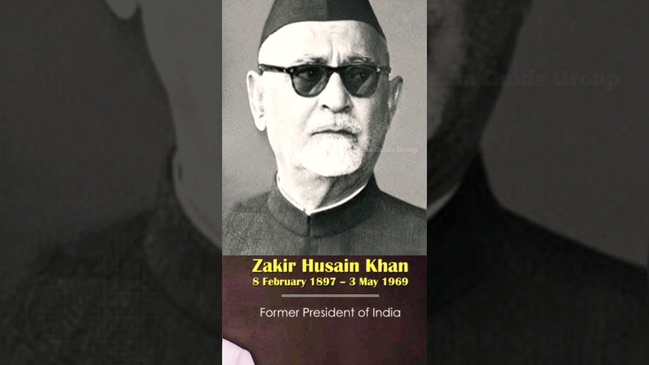 Dr. Zakir Hussain Khan 1st Muslim President of India #presidentofindia ...