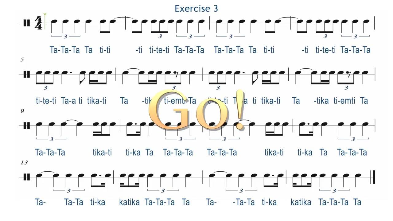 Rhythm Exercise With Tie/Slur & Triplet to Improve Your Sight Reading #musiclessons - YouTube